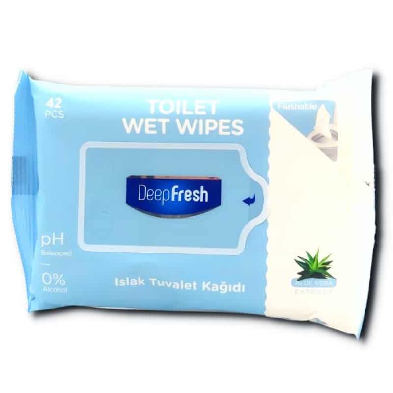 Buy Deep Fresh Toilet (Flushable) Wet Wipes X42 - Malta