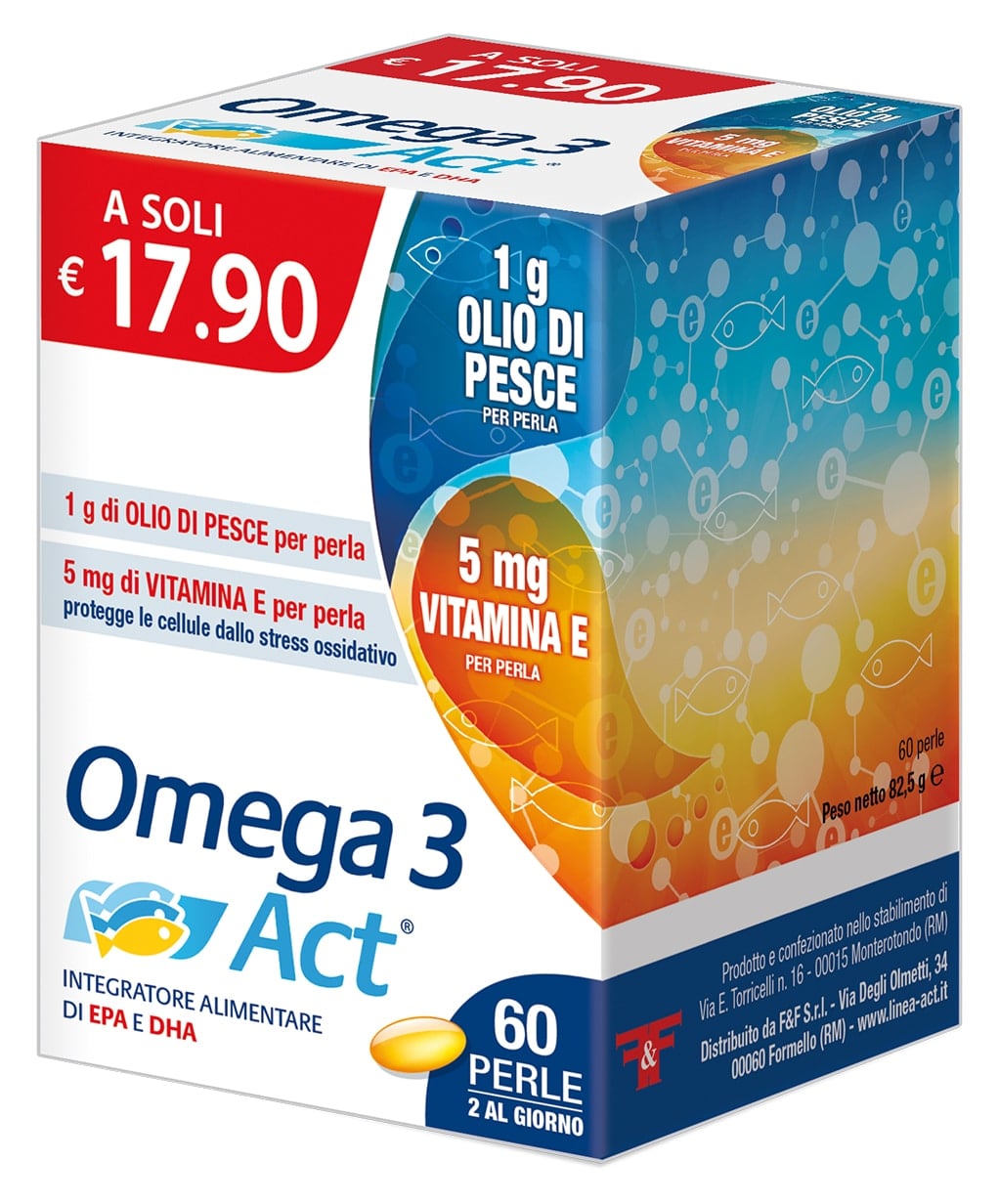Buy Omega 3 Act X60 Mini-Pearls - Malta