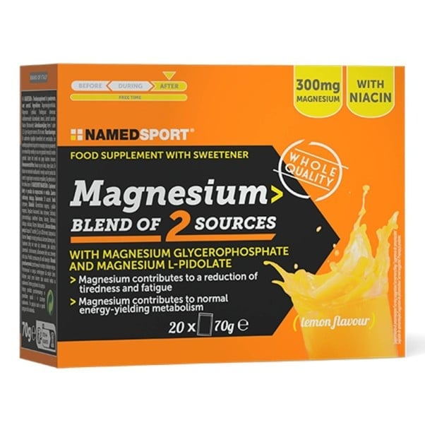 Buy NamedSport Magnesium Lemon Sachets X20 - Malta